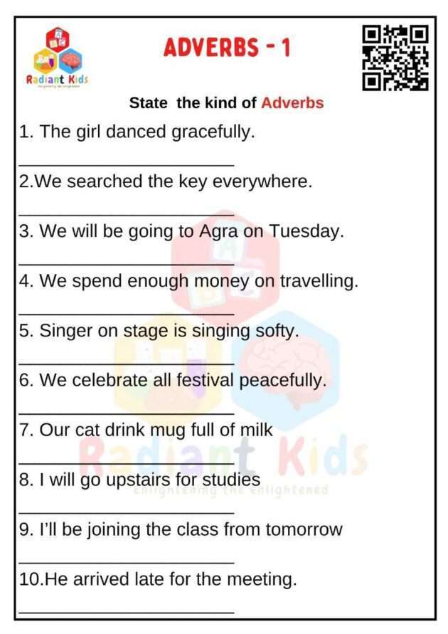 English Worksheet for Kids | Worksheets for Kids | Grammar